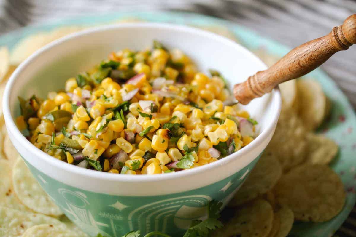 Roasted Corn Salsa » Wheat by the Wayside