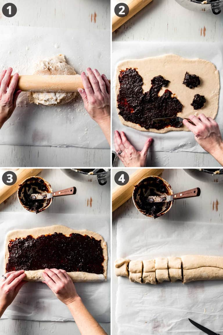 Gluten-Free Prune Sticky Buns with Pecan Caramel Topping