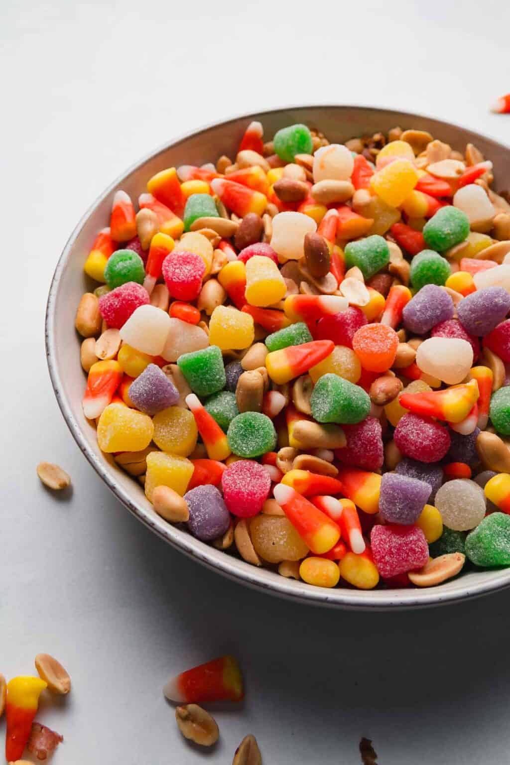 Candy Corn Trail Mix » Candy Corn, Peanuts, & Spice Drops