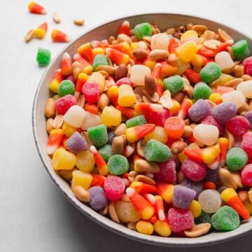 Candy Corn Trail Mix » Candy Corn, Peanuts, & Spice Drops