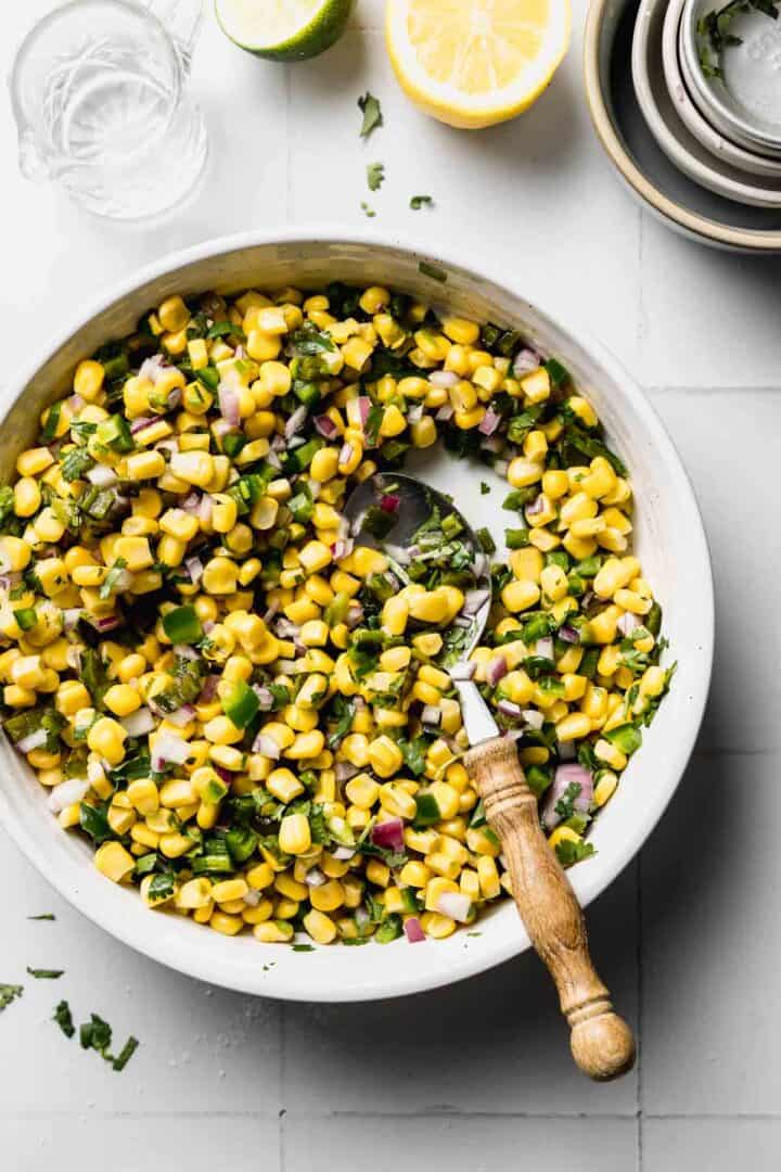 Roasted Chili Corn Salsa: Chipotle Copycat Recipe