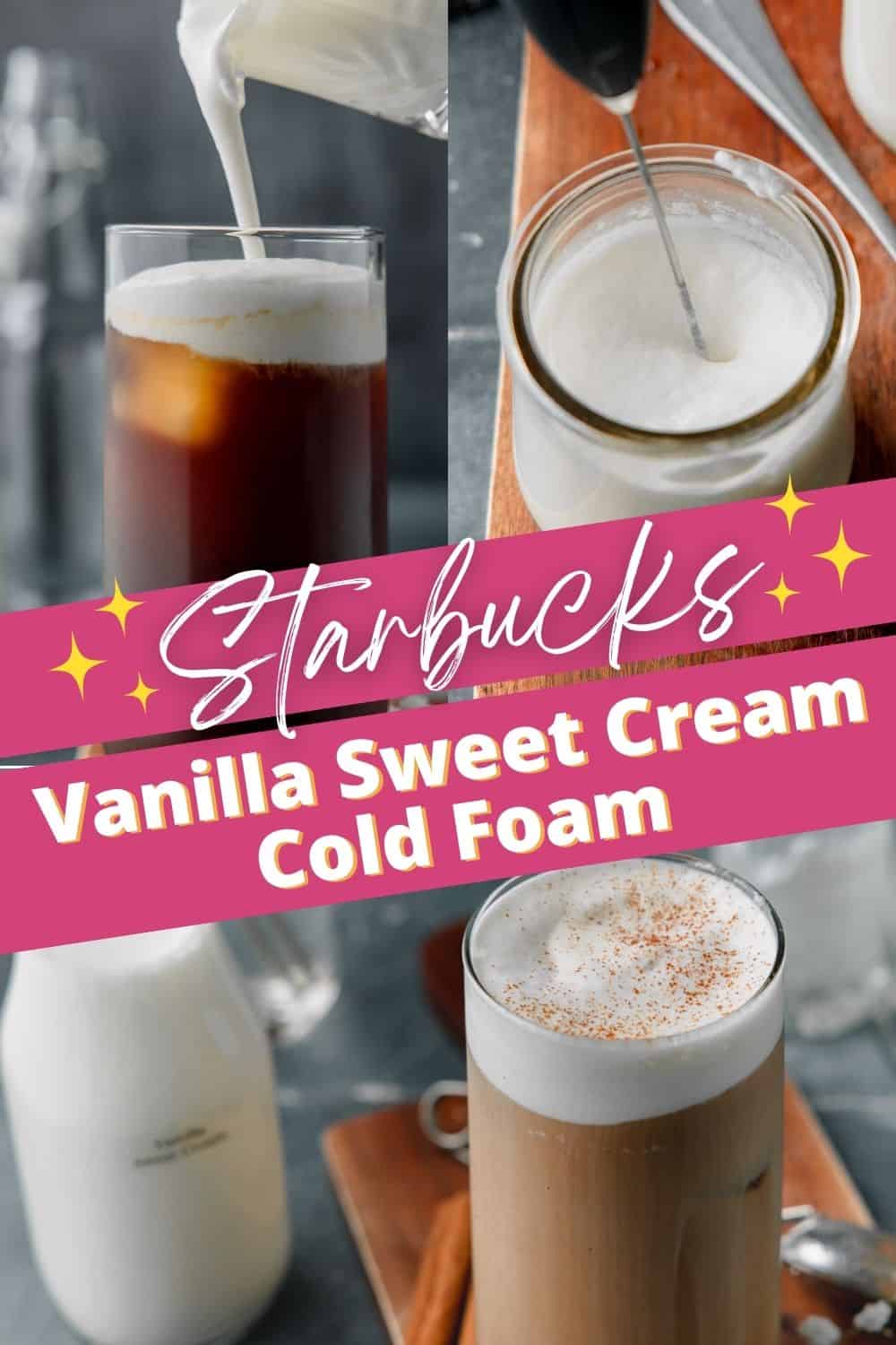 Vanilla Sweet Cream Cold Foam: Starbucks Copycat Recipe