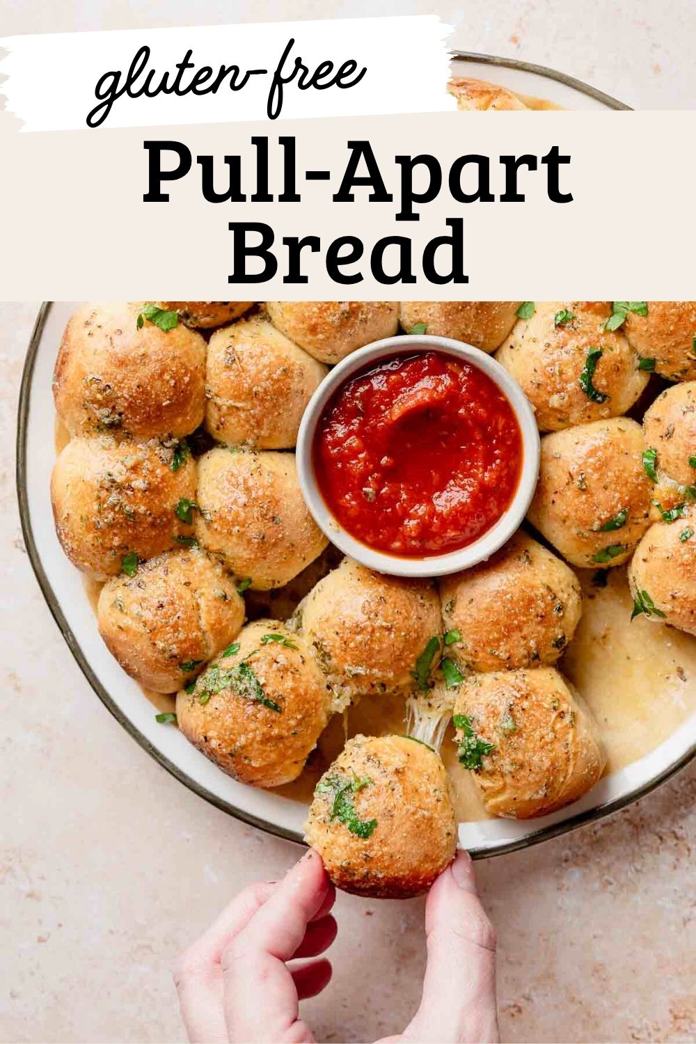 Gluten-Free Cheesy Garlic Pull-Apart Bread