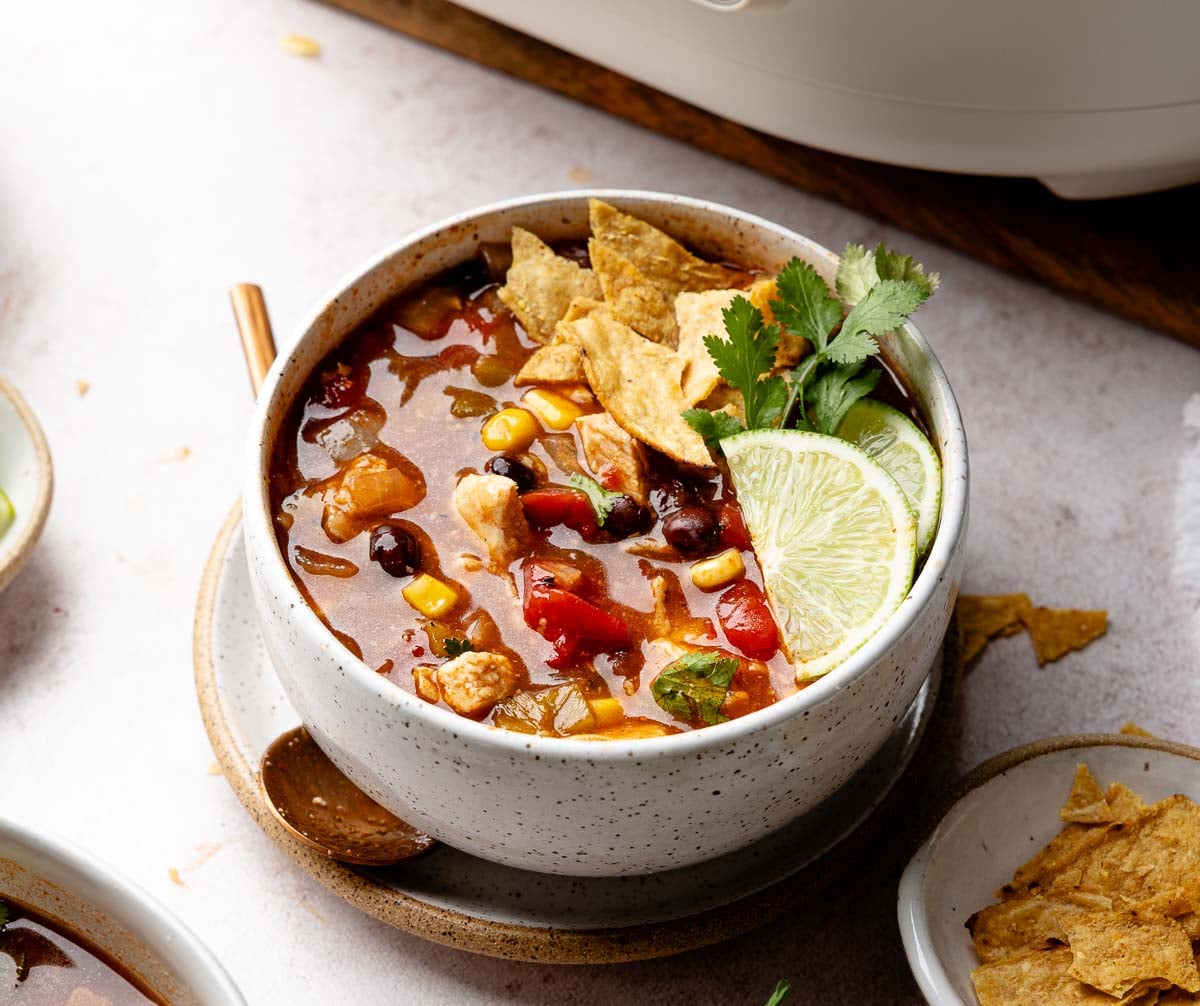 Chicken Tortilla Soup: Easy Crock Pot Recipe